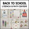 Back to School Literacy & Math Centers - Modern Preschool