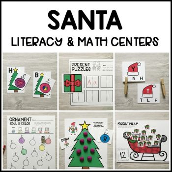SANTA Literacy & Math Centers - Modern Preschool