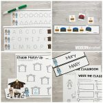 NATIVITY Literacy & Math Centers for Christmas - Modern Preschool