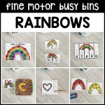 RAINBOWS Fine Motor Busy Bins - Modern Preschool