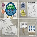 EGGS Literacy & Math Centers for Easter - Modern Preschool