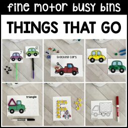 TRANSPORTATION Fine Motor Busy Bins - Modern Preschool