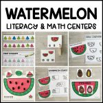 WATERMELON Literacy & Math Centers for Summer - Modern Preschool