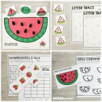 WATERMELON Literacy & Math Centers for Summer - Modern Preschool