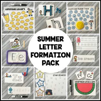 Summer Alphabet Letter Formation Pack - Modern Preschool