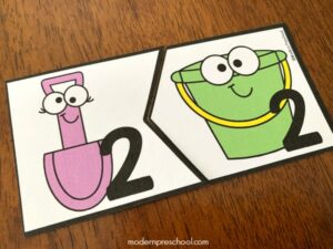 Sand Toys Number Puzzles