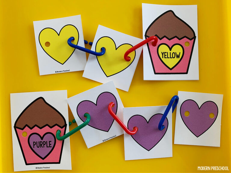 Heart Cupcakes Color Matching